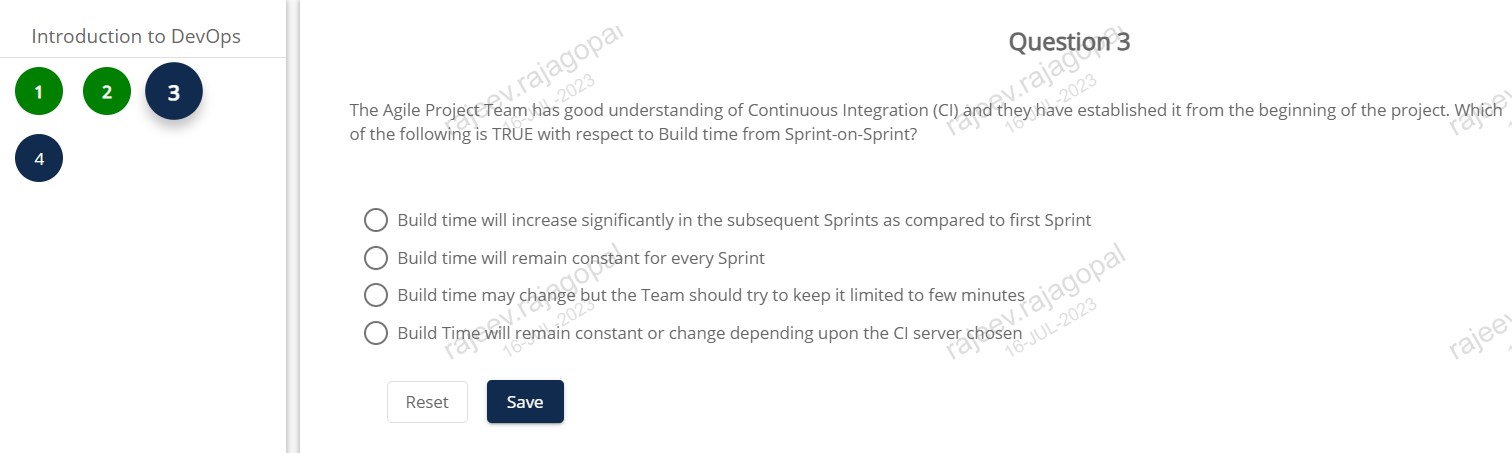 Solved Introduction to DevOps 4 Question 3 The Agile | Chegg.com