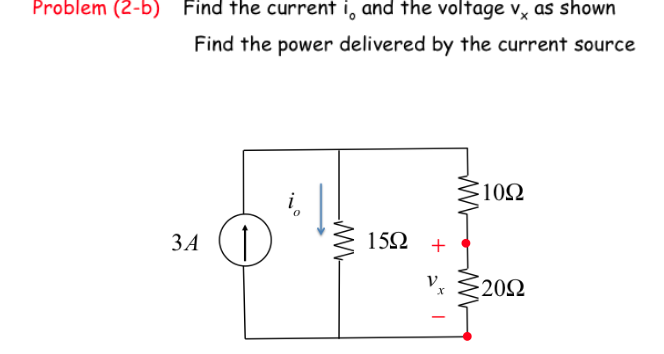 Solved Problem (2-a) Find the voltages Vx, Vy, and v, as | Chegg.com