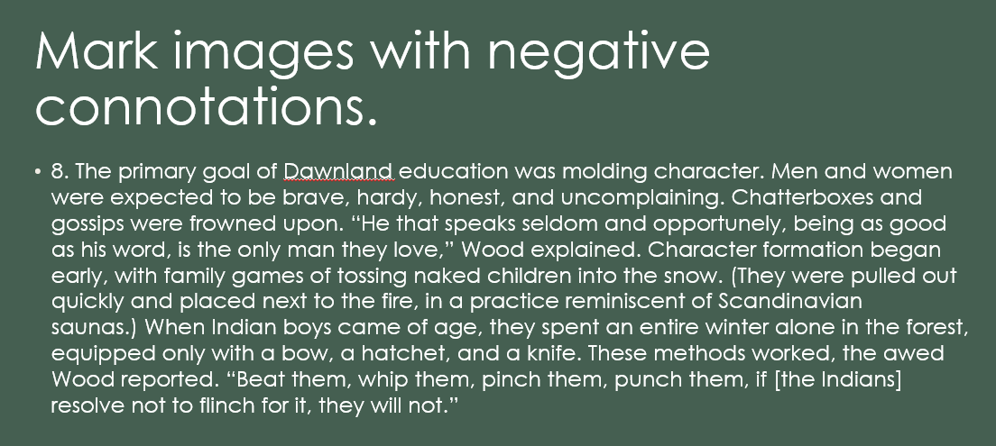 Mark images with negative connotations. • 8. The | Chegg.com