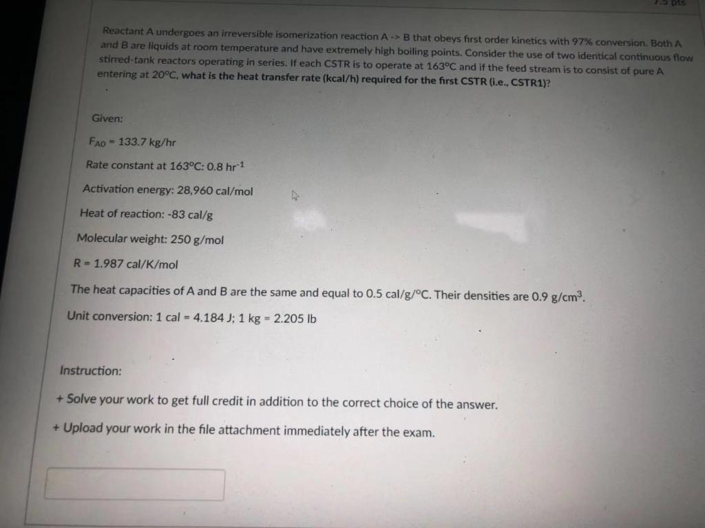 Solved Reactant A Undergoes An Irreversible Isomerization