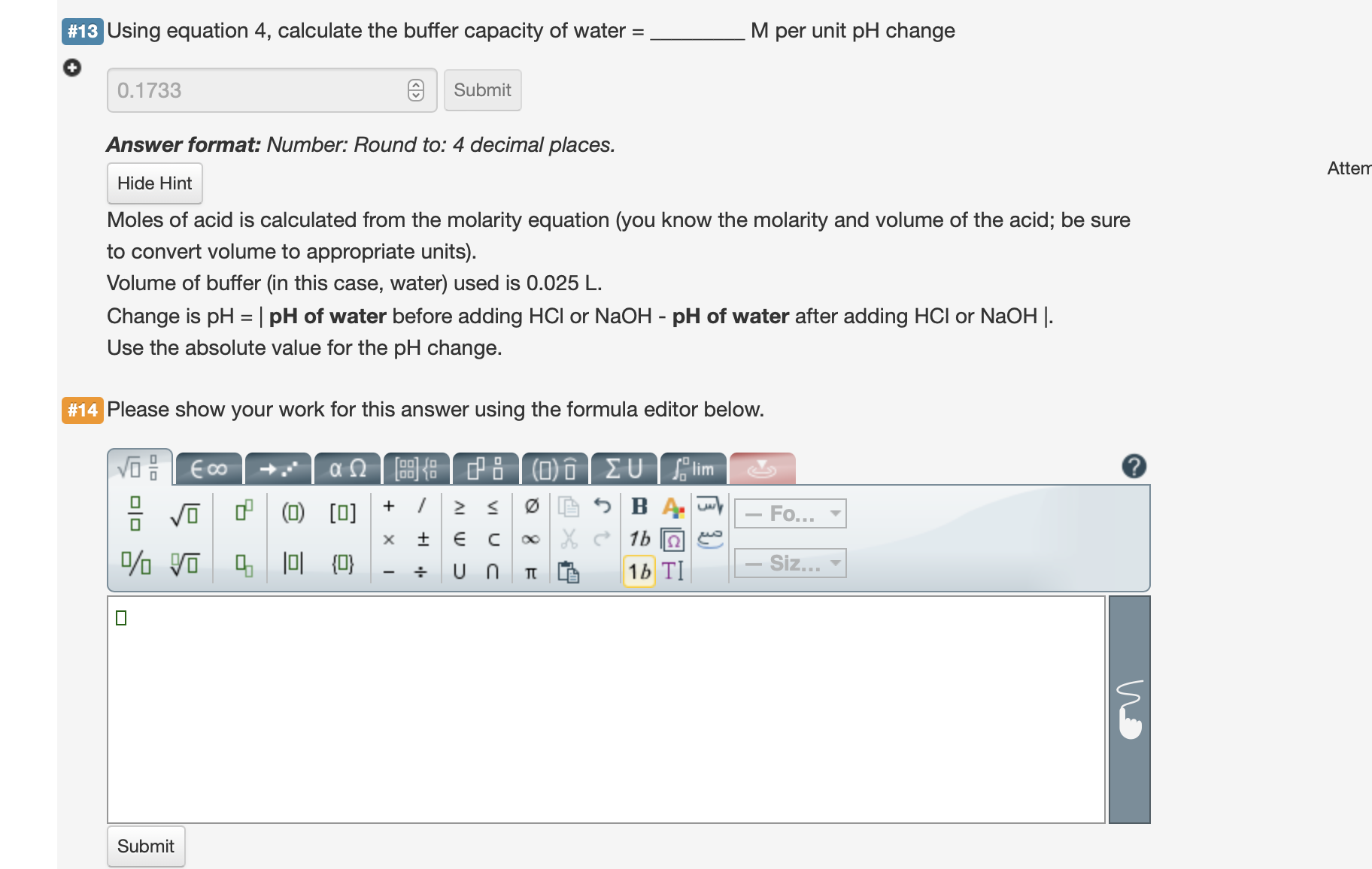 Solved The next set of questions involve determining the | Chegg.com