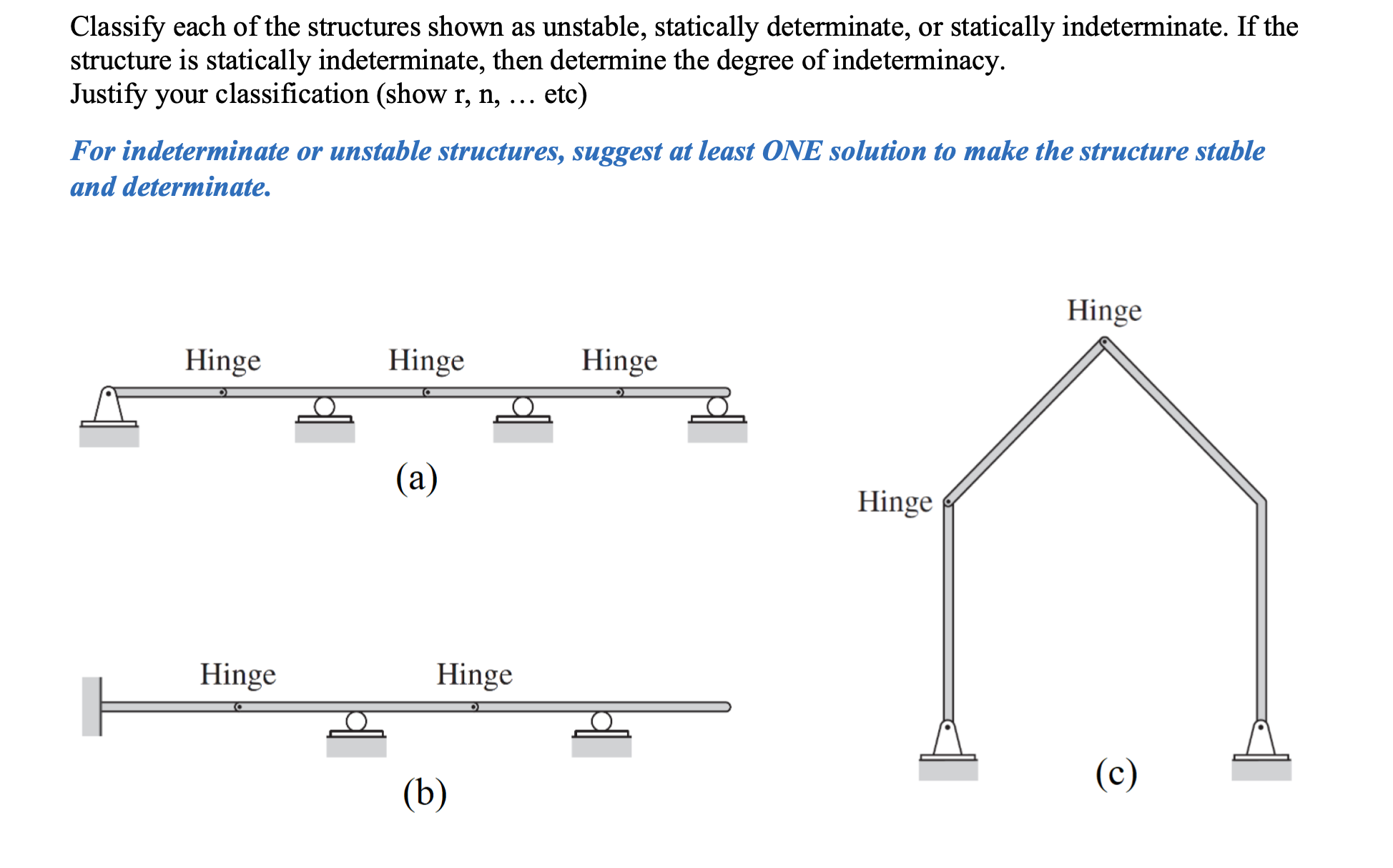 Solved Classify each of the structures shown as unstable, | Chegg.com