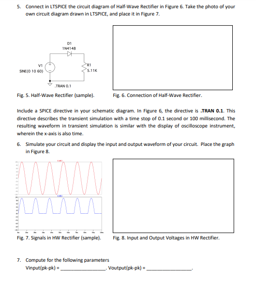 Solved 5. Connect in LTSPICE the circuit diagram of | Chegg.com