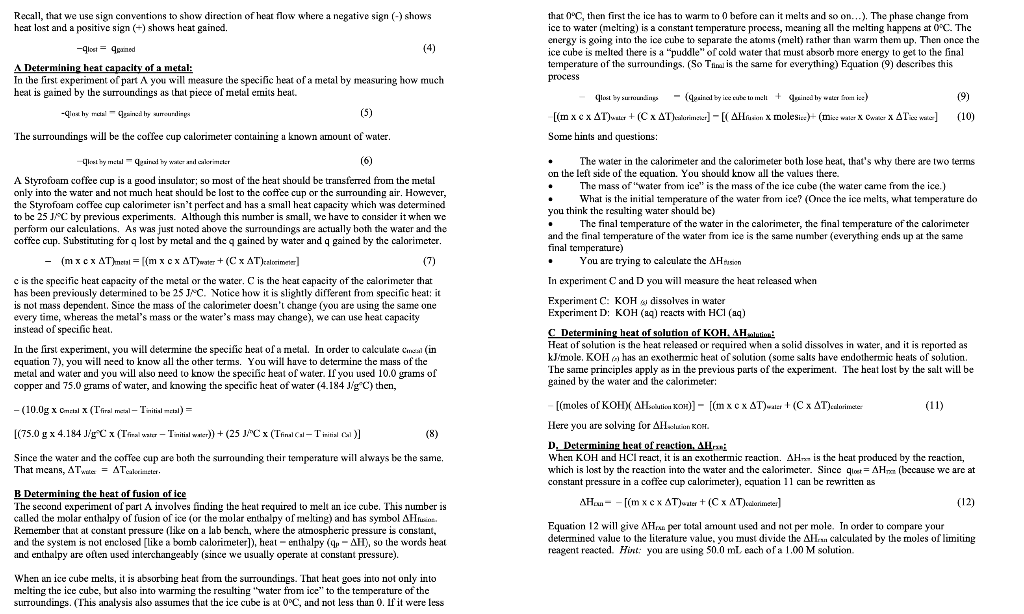 Solved For Parts A-D do the calculations for each trial | Chegg.com