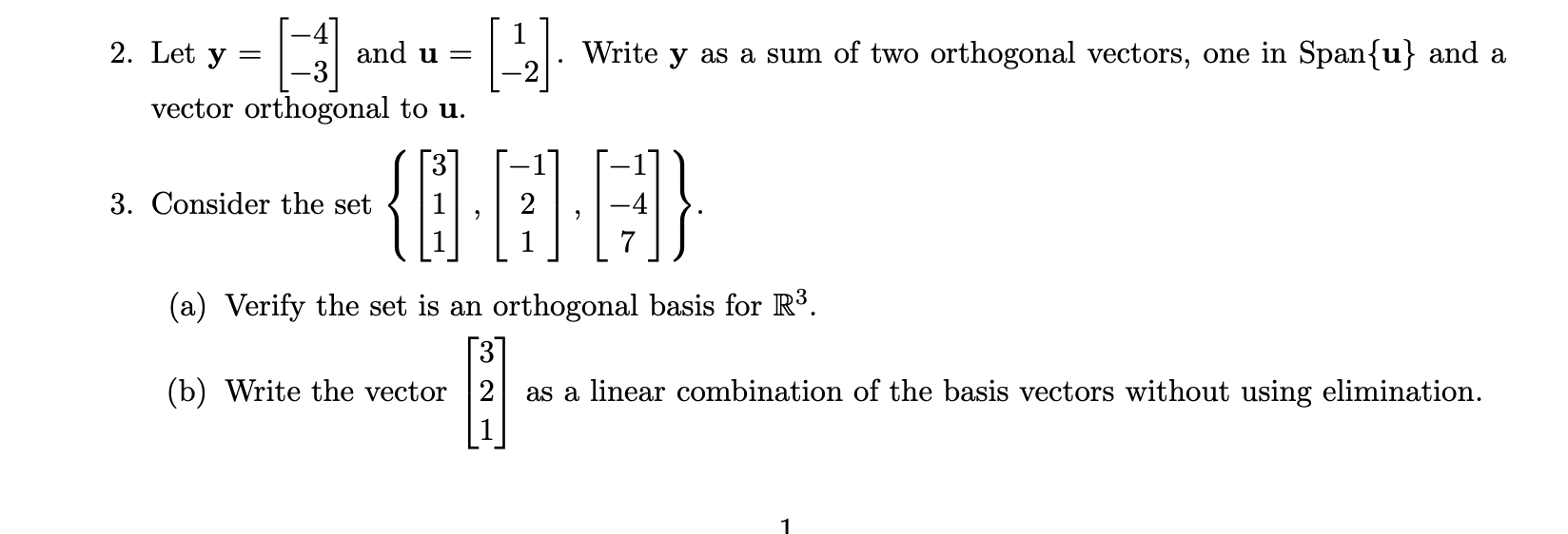 Solved 2. Let y = do and u Write y as a sum of two | Chegg.com