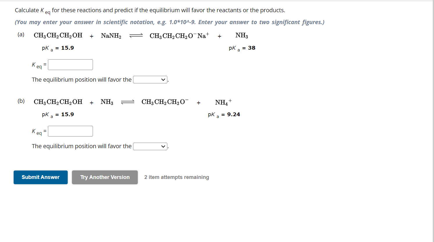 Solved Calculate Keq for these reactions and predict if the | Chegg.com