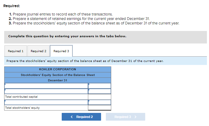 Solved Required: 1. Prepare journal entrles to record each | Chegg.com Solved Required: 1. Prepare journal entrles to record each | Chegg.com