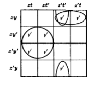Solved Discrete Mathematics Known Karnaugh map as below. a. | Chegg.com