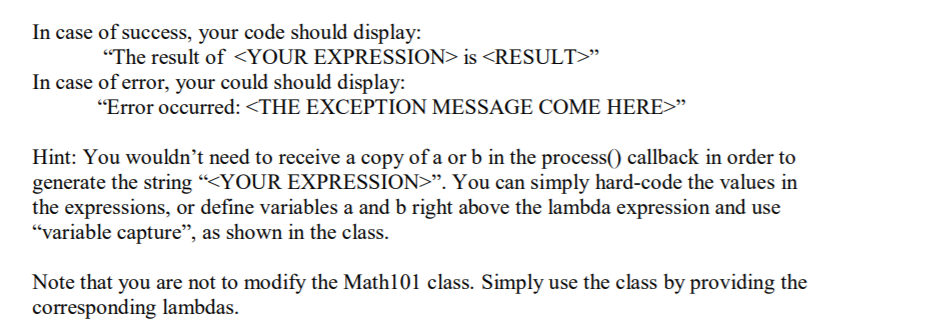 Solved 2. Using Lambda Expression Consider the following | Chegg.com