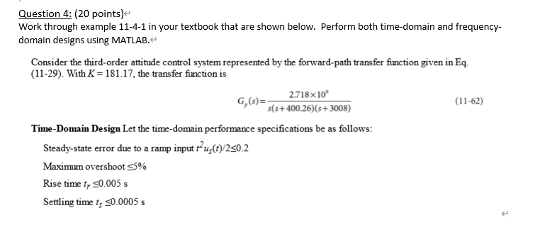 Question 4: (20 points) Work through example 11-4-1 | Chegg.com