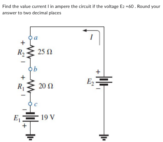 Solved Find the value current I in ampere the circuit if the | Chegg.com