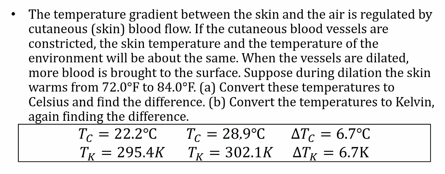 Solved The temperature gradient between the skin and the air | Chegg.com