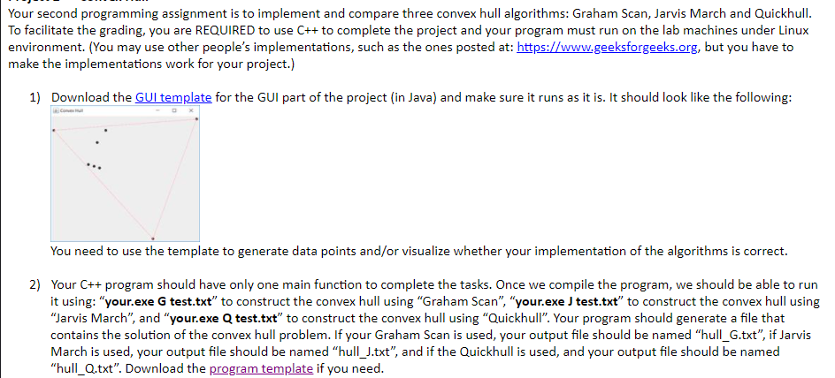 Solved Need help wtih 2: Note: GUI template folder | Chegg.com