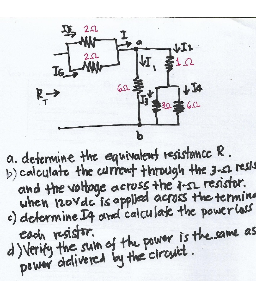 Solved a. determine the equivalent resistance \\( R \\). b) | Chegg.com