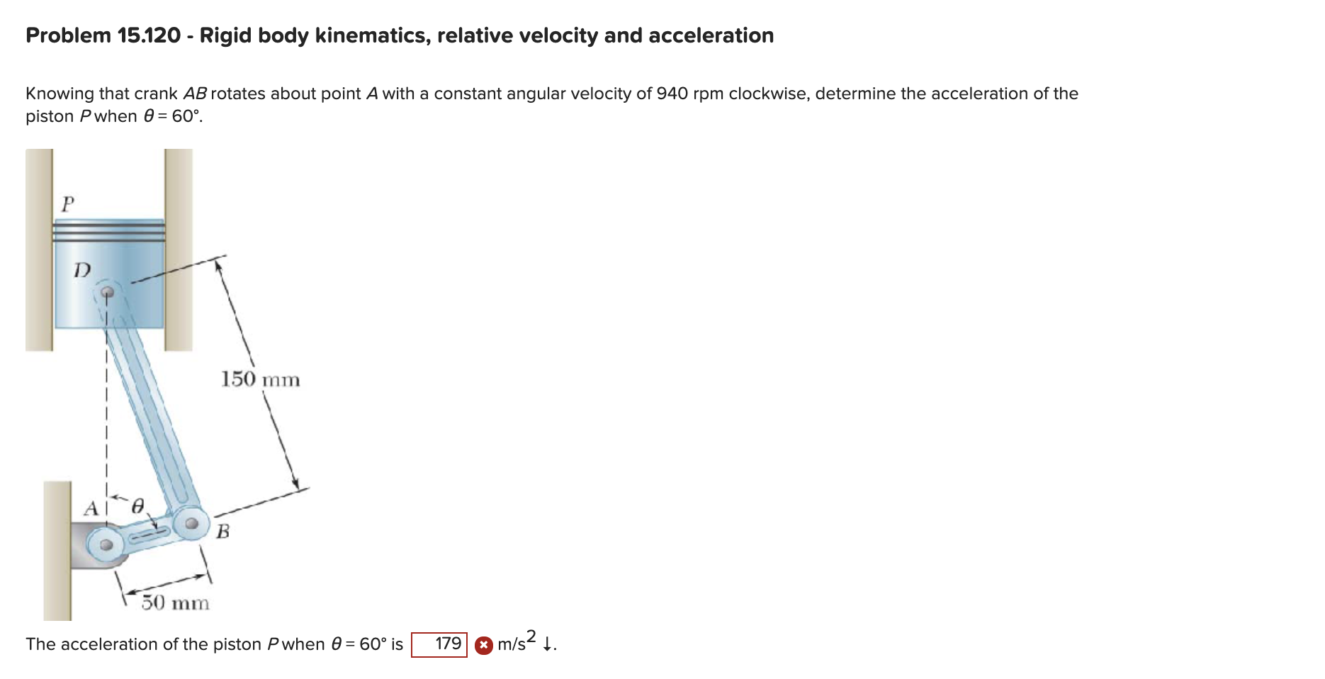 Solved Problem 15.120 - Rigid body kinematics, relative | Chegg.com
