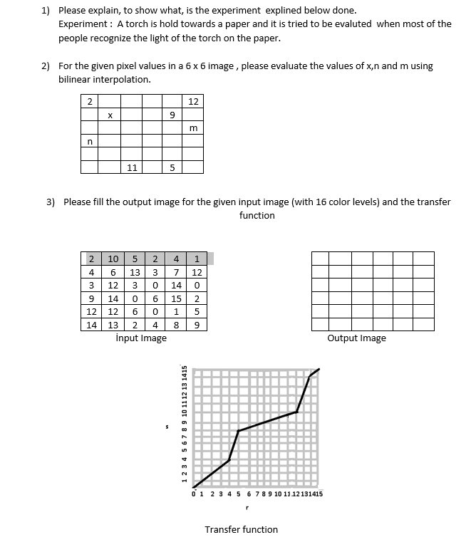 Solved 1) Please explain, to show what, is the experiment | Chegg.com