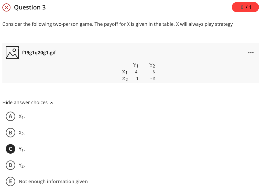 Solved Consider the following two-person game. The payoff | Chegg.com