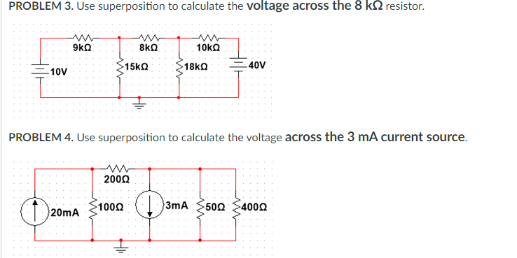 Solved PROBLEM 3. Use superposition to calculate the | Chegg.com Solved PROBLEM 3. Use superposition to calculate the | Chegg.com