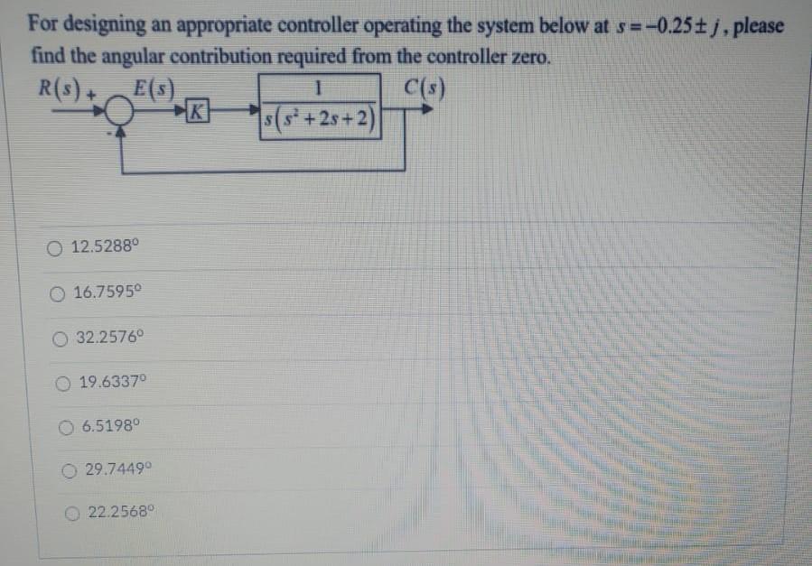 Solved For designing an appropriate controller operating the | Chegg.com