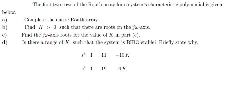 Solved R(3) E(S) Y(S) C(s) P(S) The first two rows of the | Chegg.com