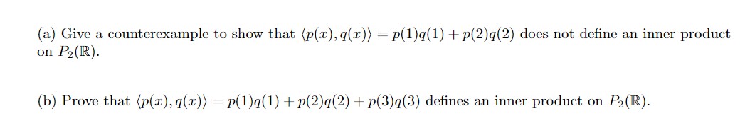 Solved (a) Give a counterexample to show that | Chegg.com
