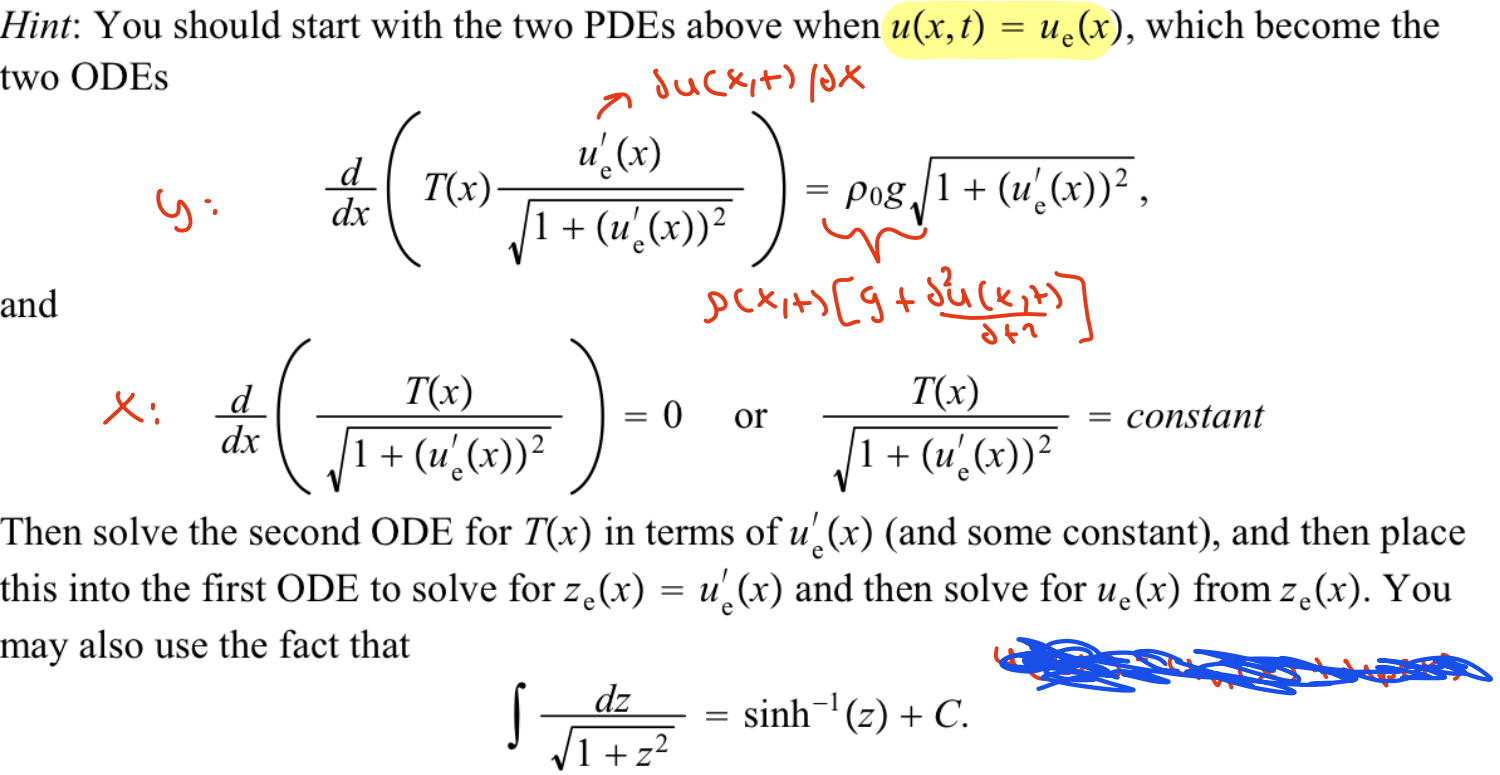 Solved Problem \#1 (40 points) - The True Hanging String | Chegg.com
