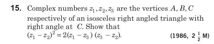 Solved 15. Complex numbers 21, 22, 23 are the vertices A, B, | Chegg.com
