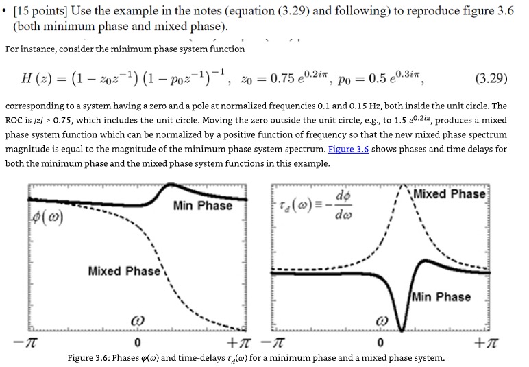 Solved [15 ﻿points] ﻿Use the example in the notes (equation | Chegg.com