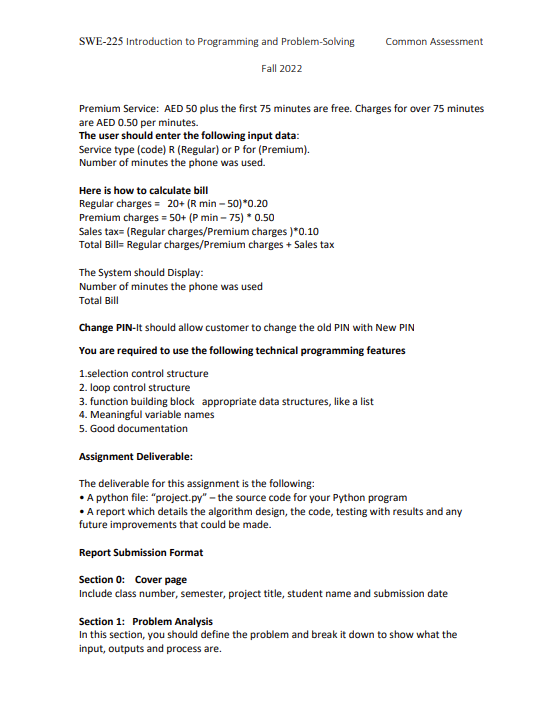 Solved SWE-225 Introduction to Programming and | Chegg.com