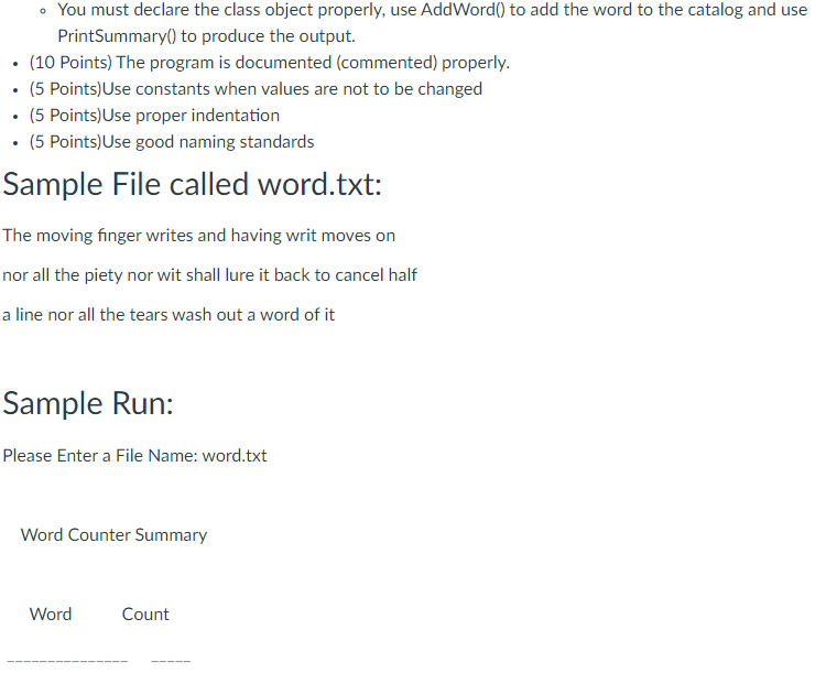 Solved Description: This assignment is an exercise in using | Chegg.com