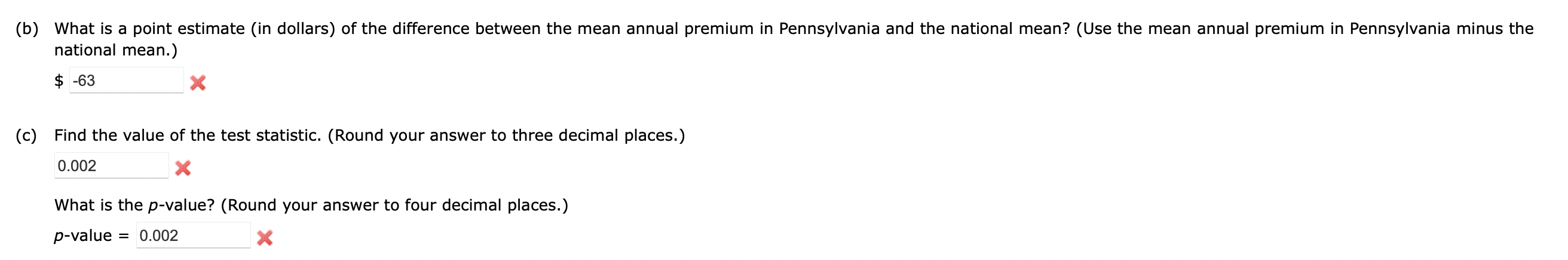 Solved Insure.com reports that the mean annual premium for | Chegg.com