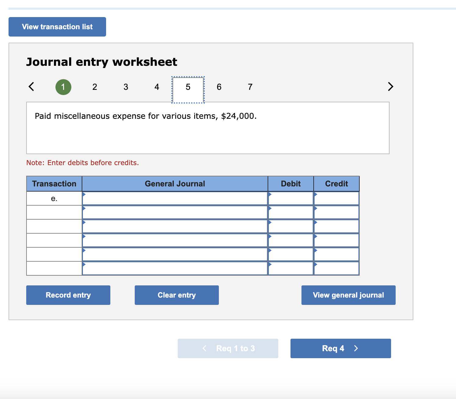 Solved Journal entry worksheet Purchased equipment for | Chegg.com