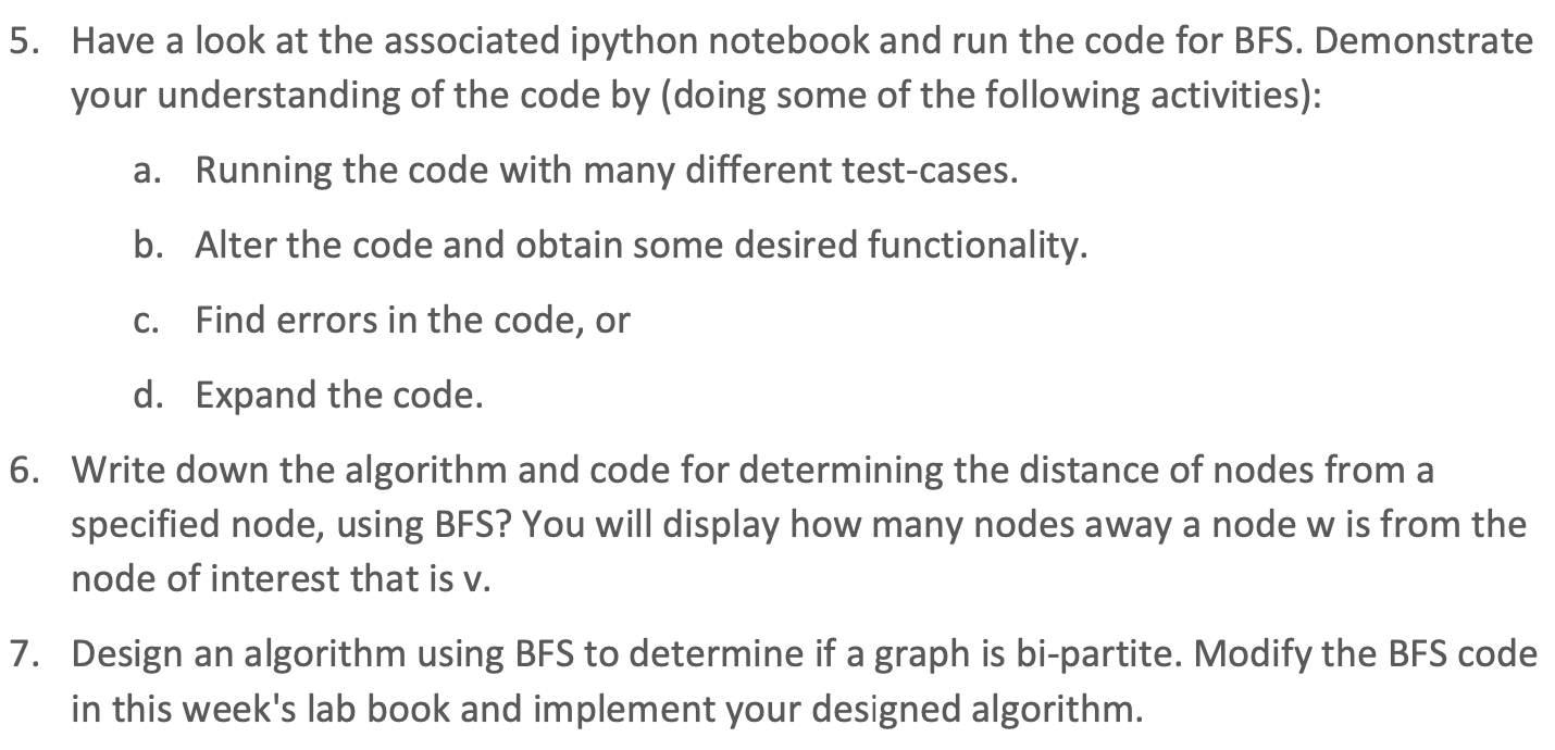 Solved 5. Have a look at the associated ipython notebook and | Chegg.com