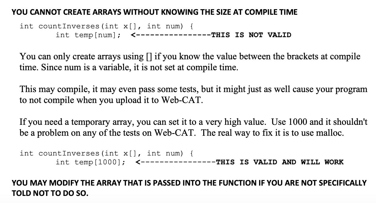 Solved Create a method named countInverses which takes an | Chegg.com