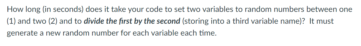 Solved Using MATLAB, write scripts to calculate how long it | Chegg.com
