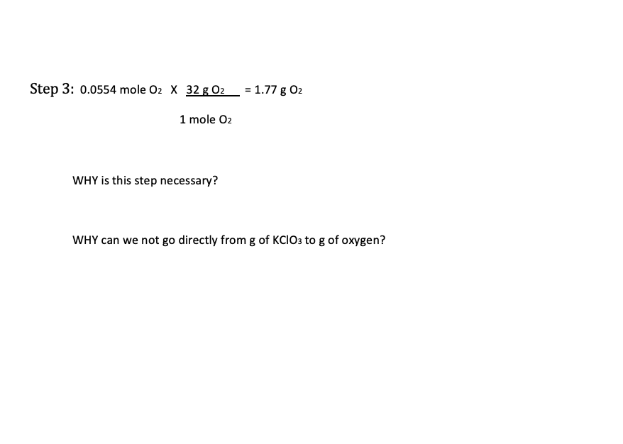 Solved 2KClO3( s) 2KCl(s)+3O2( g) 4.5g ==?g How many grams | Chegg.com