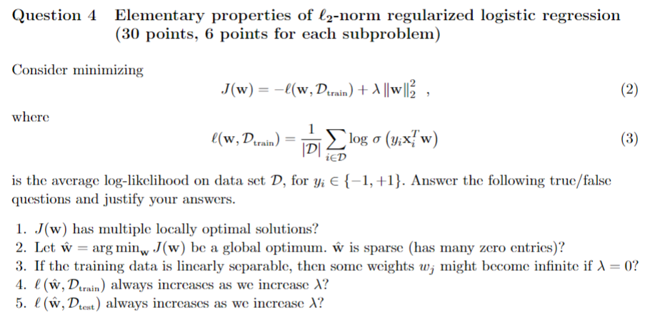 Solved Question 4 Elementary properties of ℓ2-norm | Chegg.com