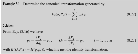 Solved 8.4 Find the canonical transformation generated by 1 | Chegg.com
