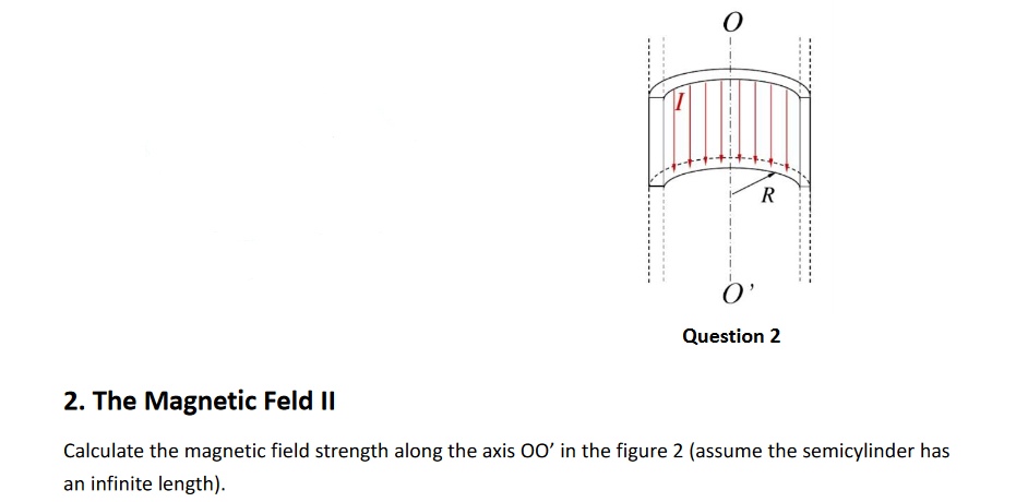 Solved 2. The Magnetic Feld II Calculate the magnetic field | Chegg.com
