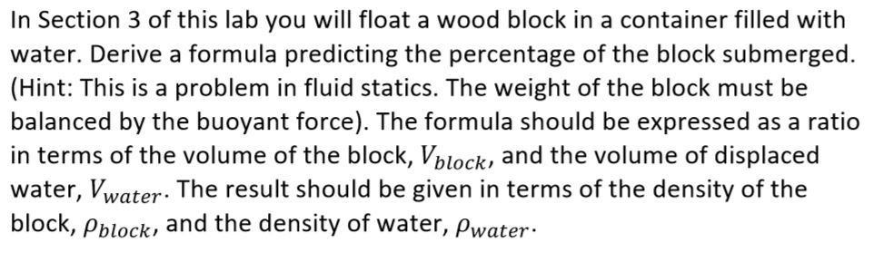 In this part of the lab, you will use the wood | Chegg.com