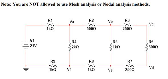 Solved Find the currents through resistor R1 and resistor R6 | Chegg.com