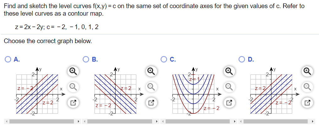 Solved Find and sketch the level curves f(x,y) = c on the | Chegg.com