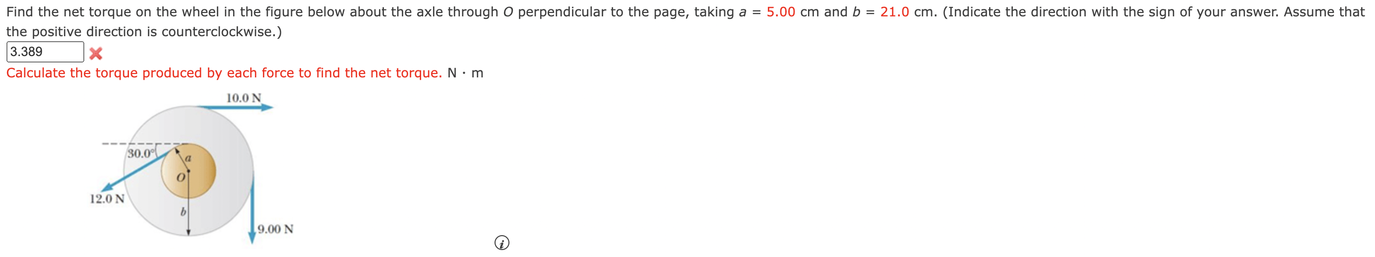 Solved the positive direction is counterclockwise.) | Chegg.com