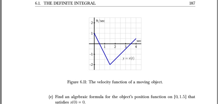 Solved 1. The velocity of an object moving along an axis is | Chegg.com