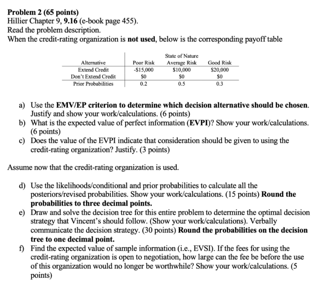 Problem 2 (65 points) Hillier Chapter 9,9.16 (e-book | Chegg.com