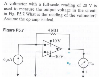 Solved A voltmeter with a full-scale reading of 20 V is used | Chegg.com