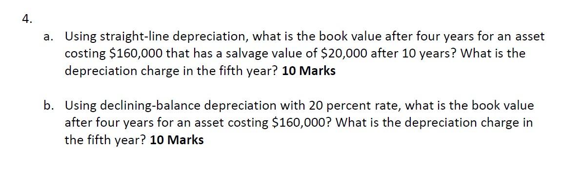 Solved a. Using straight-line depreciation, what is the book | Chegg.com