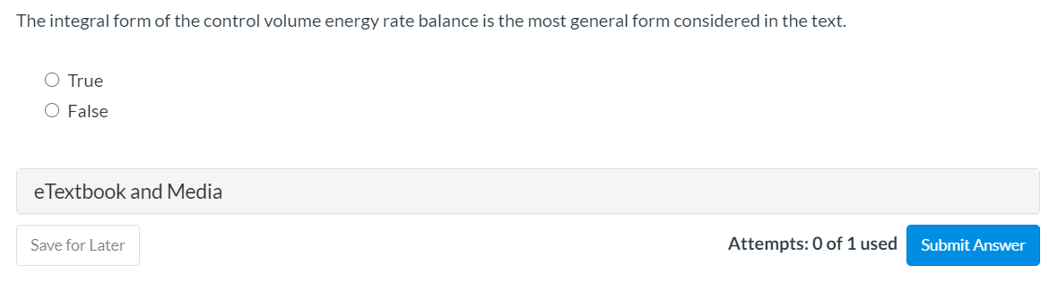 Solved The integral form of the control volume energy rate | Chegg.com