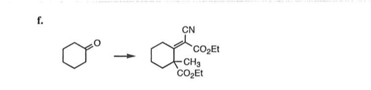 Solved f. CN grc CO2Et CH3 CO2Et | Chegg.com