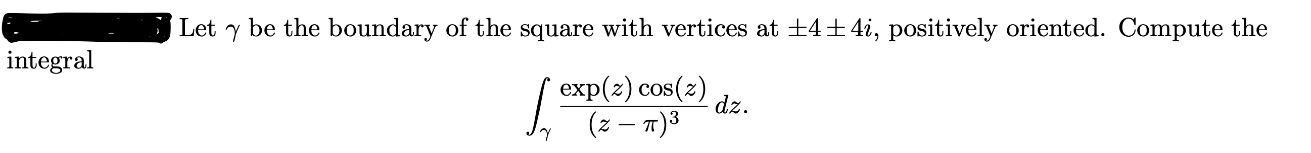 Solved Let y be the boundary of the square with vertices at | Chegg.com